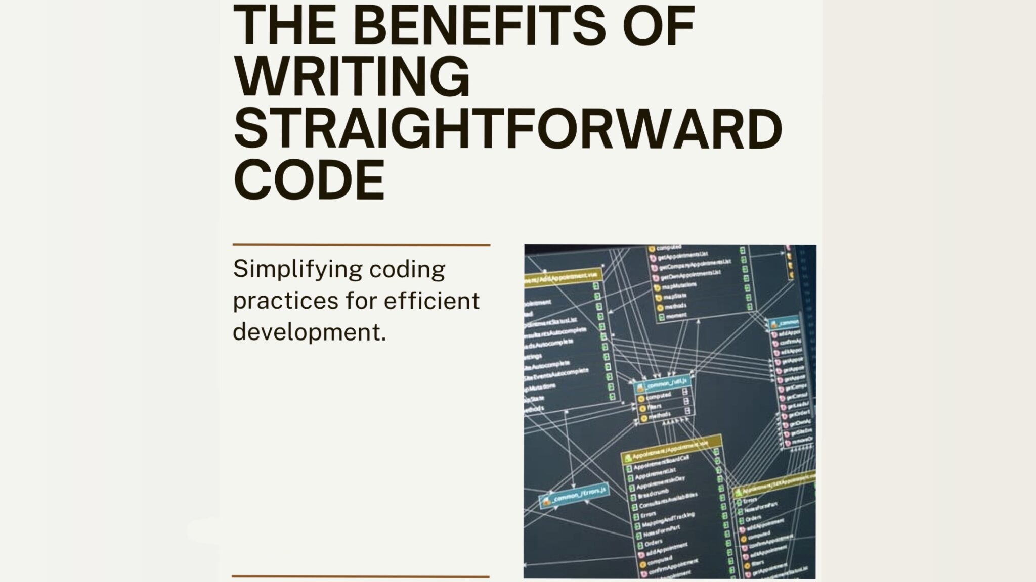 The Benefits of Writing Straightforward Code: Production Experiences ...